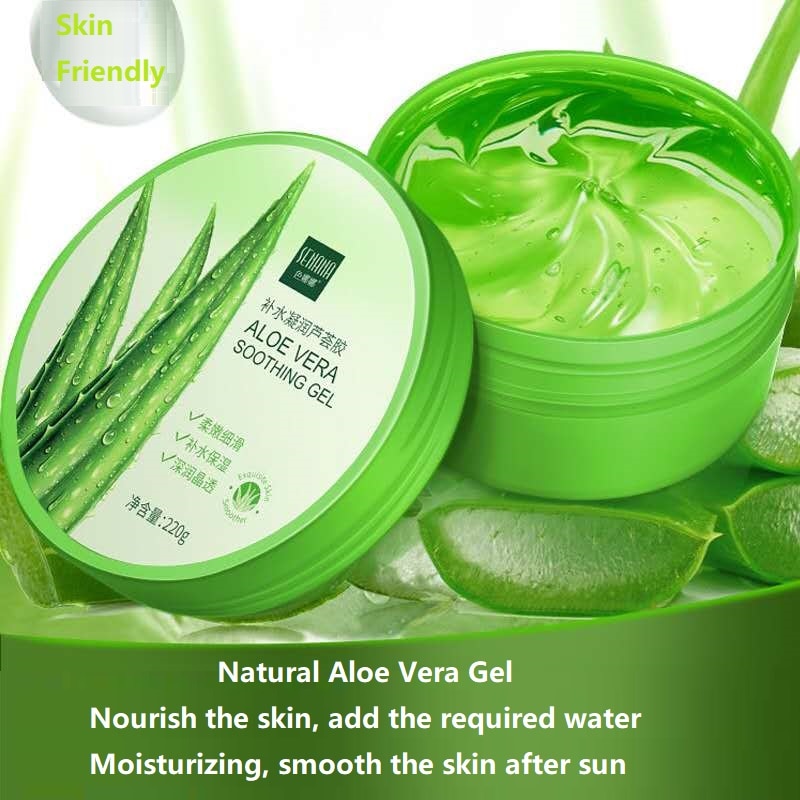 220ml Aloe Vera Gel Natural Face Creams Moisturizer Acne Treatment Sun