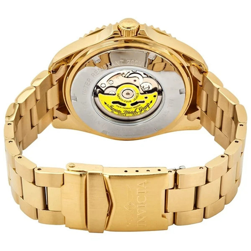 Invicta Pro Diver Automatic Blue Dial Yellow Gold-Tone Men’s Watch ...