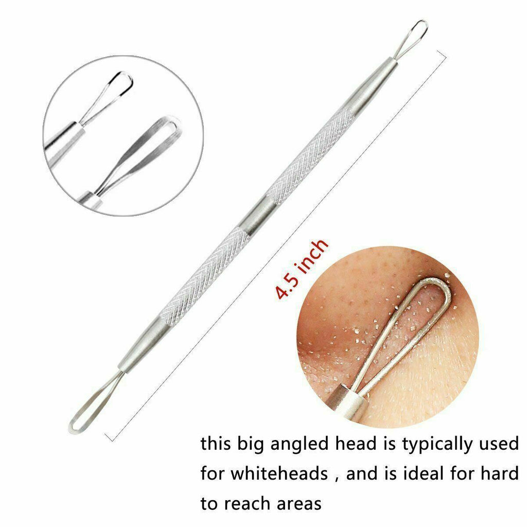Acne Pimple Blackhead Blemish Skin Remover Extract Stainless Steel Face ...