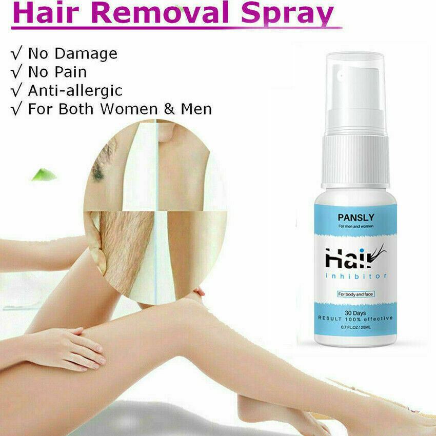 2 Pack Pansly Herbal Gentle Hair Spray Permanent Hair Growth Inhibitor ...