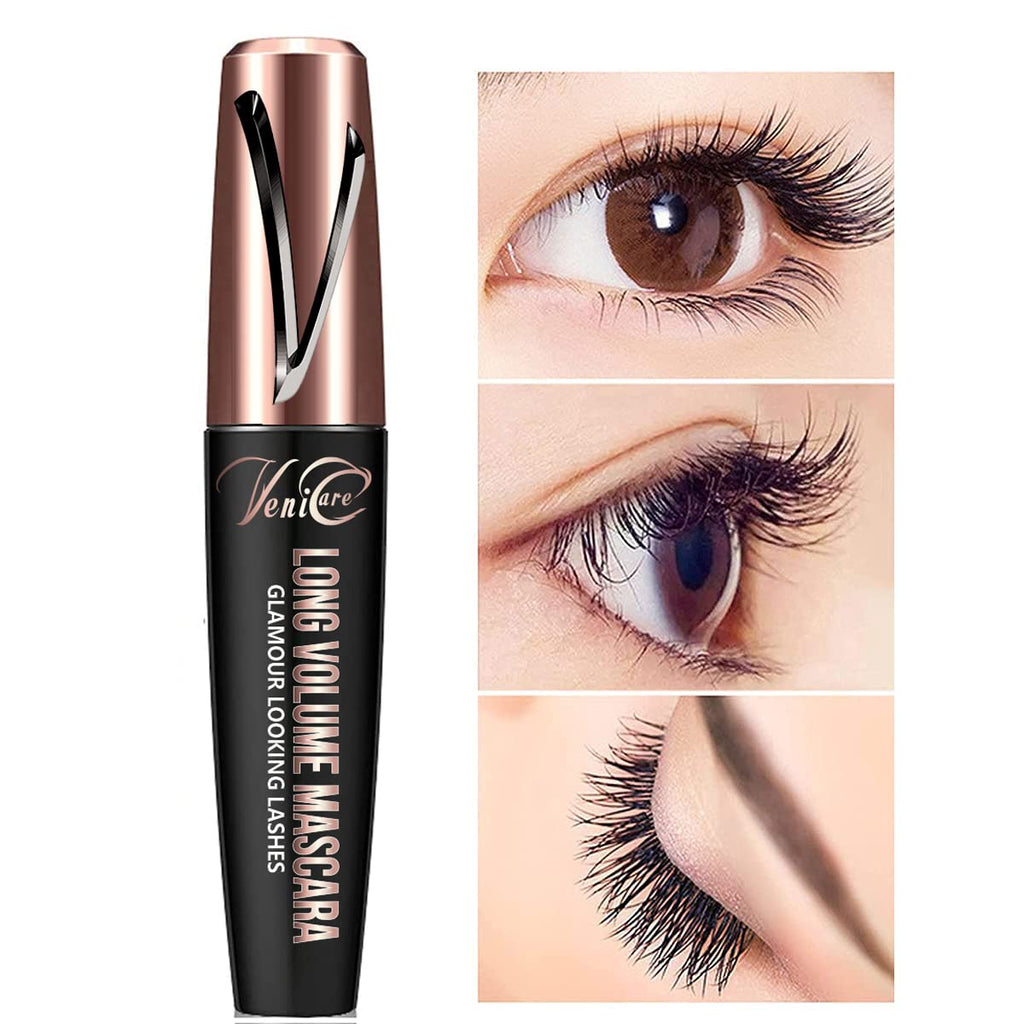4D Silk Fiber Eyelash Mascara Extension Makeup Waterproof Kit Eye ...