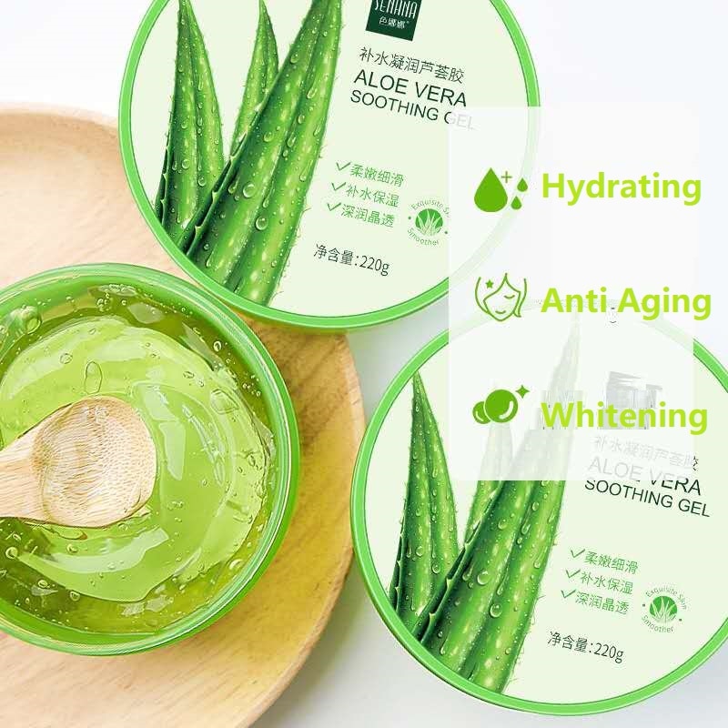 220ml Aloe Vera Gel Natural Face Creams Moisturizer Acne Treatment Sun