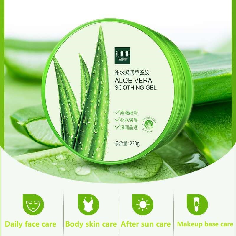 220ml Aloe Vera Gel Natural Face Creams Moisturizer Acne Treatment Sun
