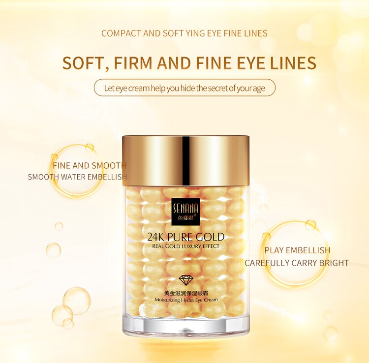 Eye Cream - 24K Reduce Eye Bags Fine Lines Dark Spots | VeniCare
